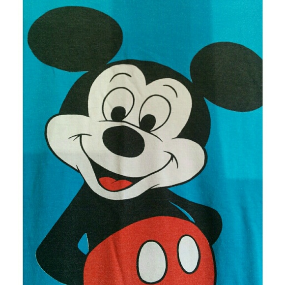 Vintage | Tops | Vintage Disney Mickey Mouse Double Sided Tee | Poshmark